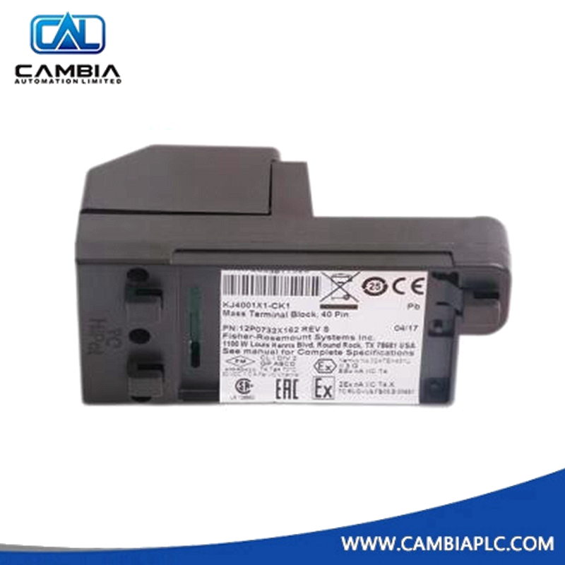 KJ4001X1-CK1 | Emerson DeltaV 40-Pin Mass Termination Block
